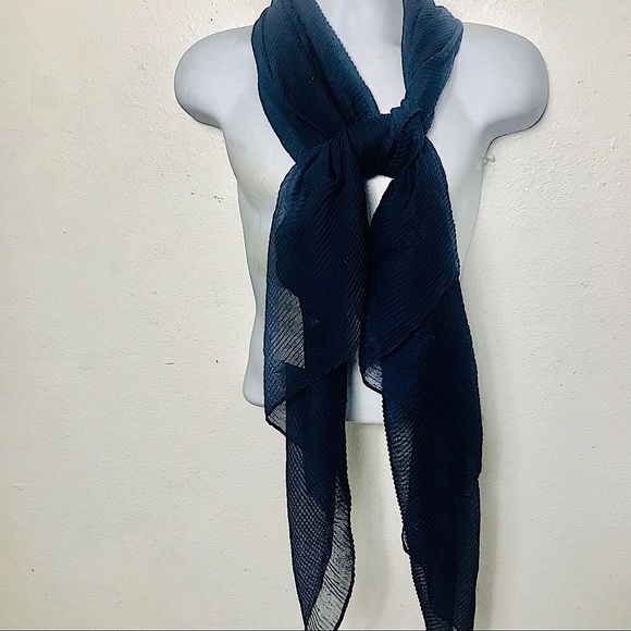 a new day | Accessories | A New Day Navy Neck Scarf Wrap Shawl Crinkle ...
